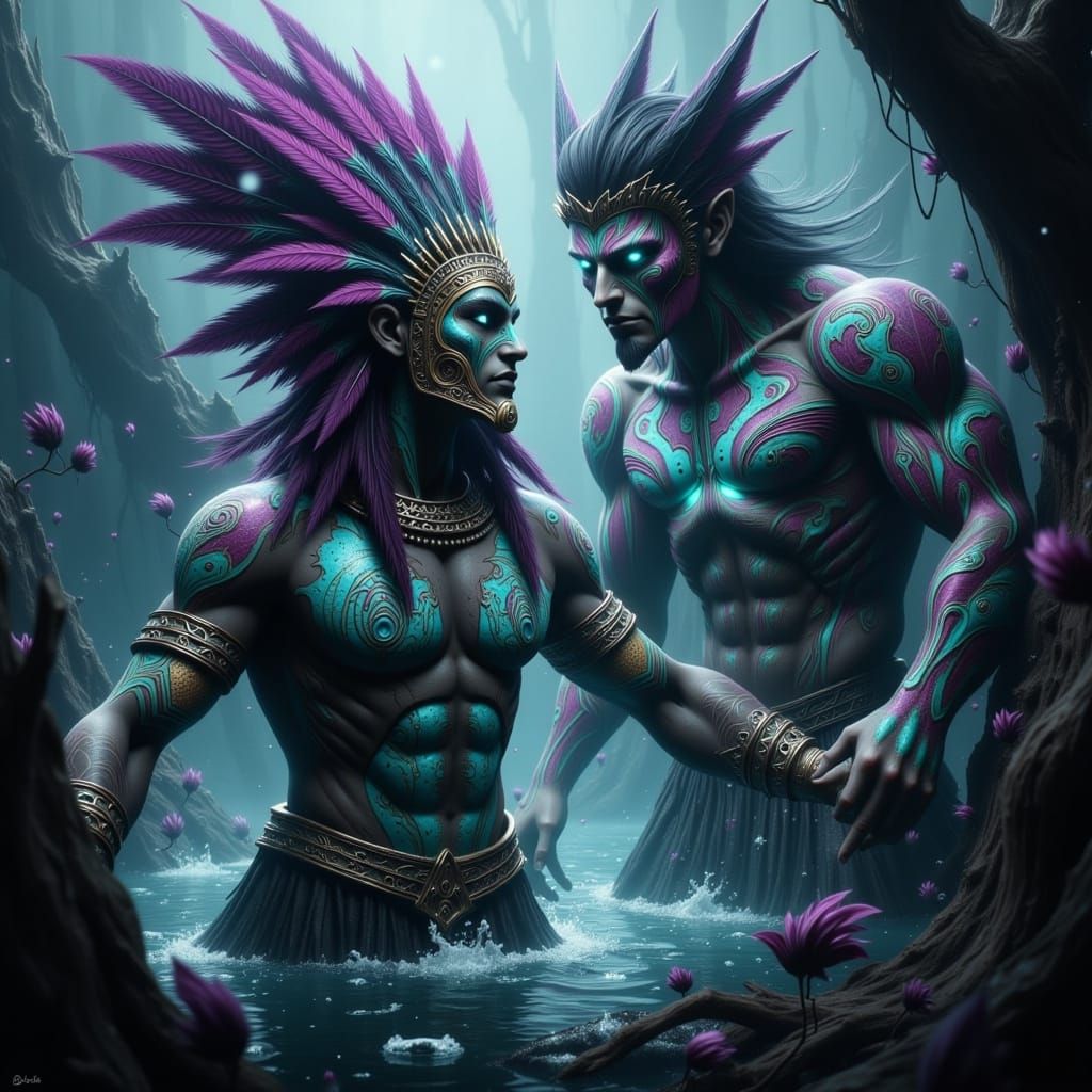 Ethereal Quetzalcóatl in Dark Fantasy Style, with ... - AI Art