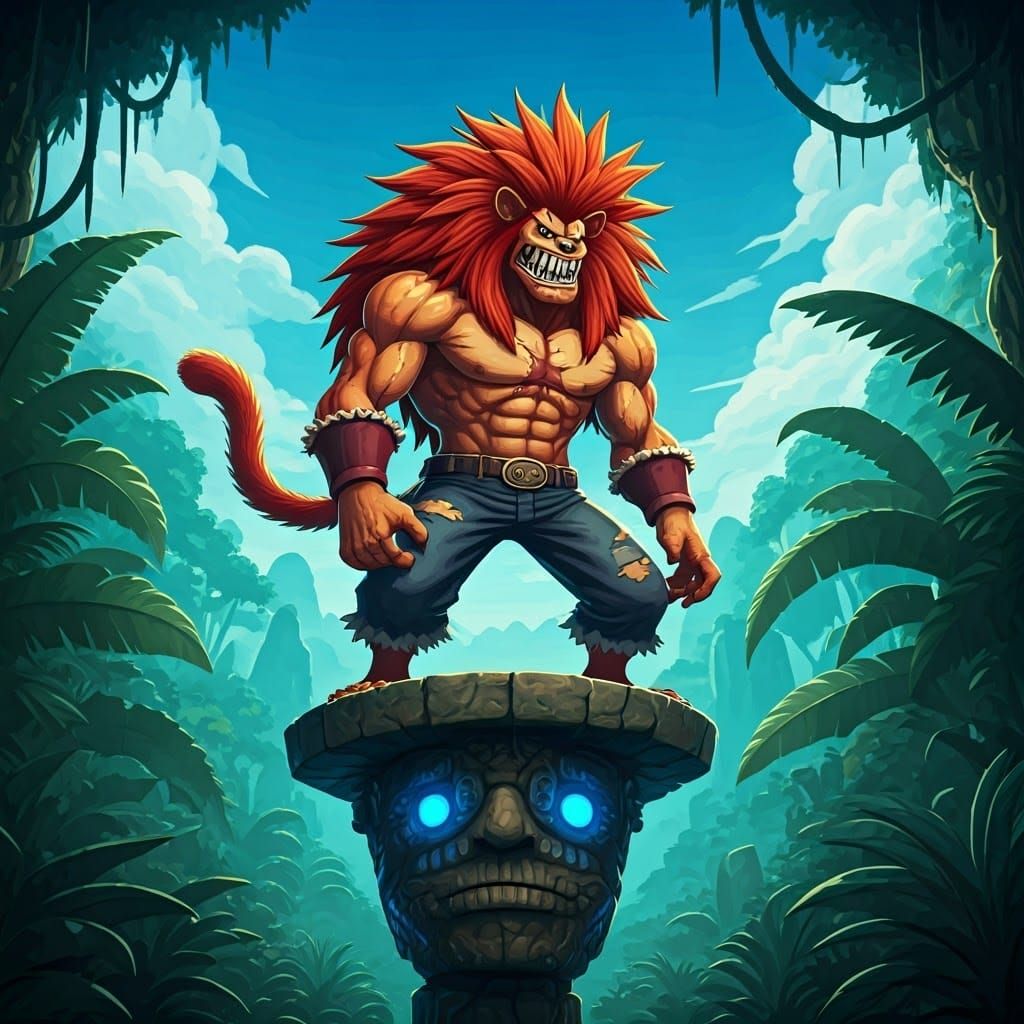 Recreate the example image in the style of One Piece, inspired by ...