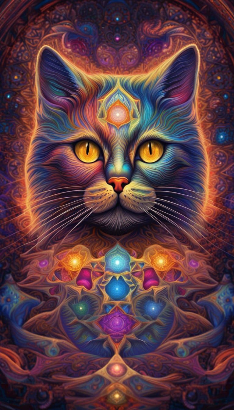 Third Eye Cat - AI Generated Artwork - NightCafe Creator