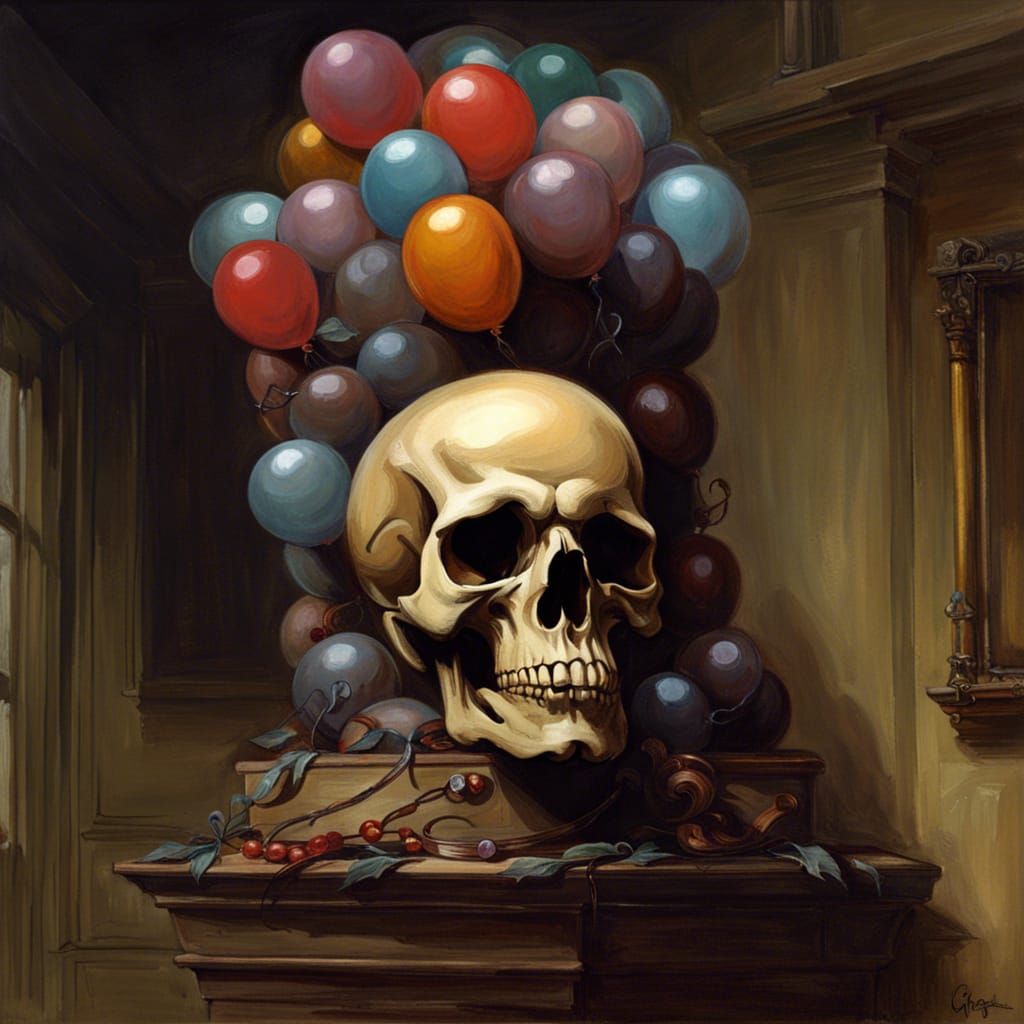 Skull 1 - AI Generated Artwork - NightCafe Creator