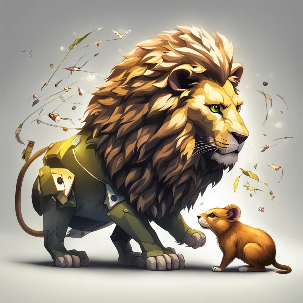 Lion Hamster - AI Generated Artwork - NightCafe Creator