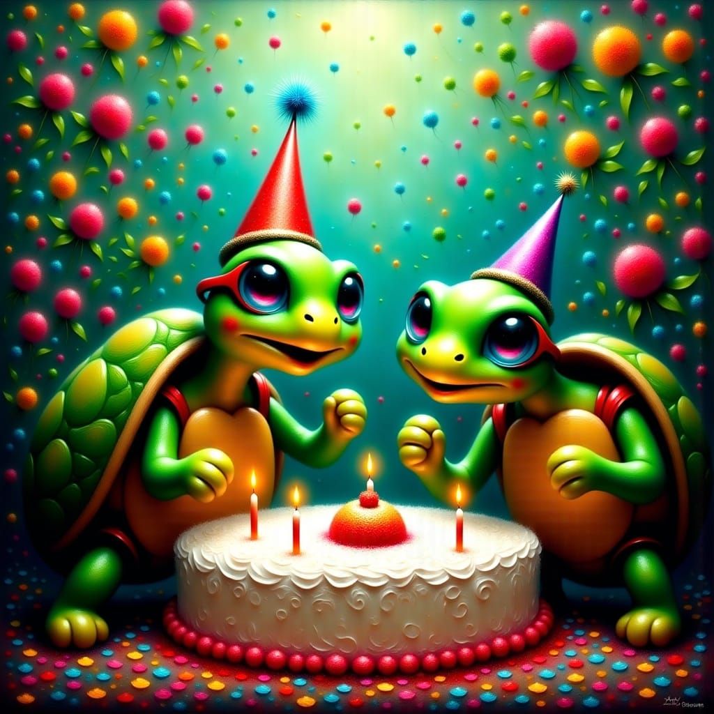 Turtles celebrating the new beginning, a Revival of the "Turtle ...