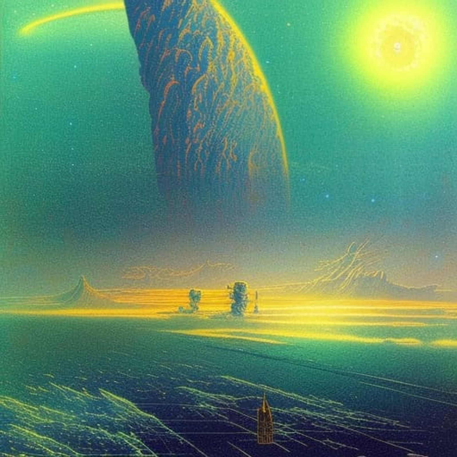 Alien Planet - AI Generated Artwork - NightCafe Creator