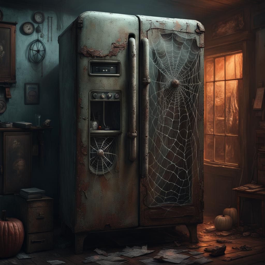 Spooky Fridge - AI Generated Artwork - NightCafe Creator
