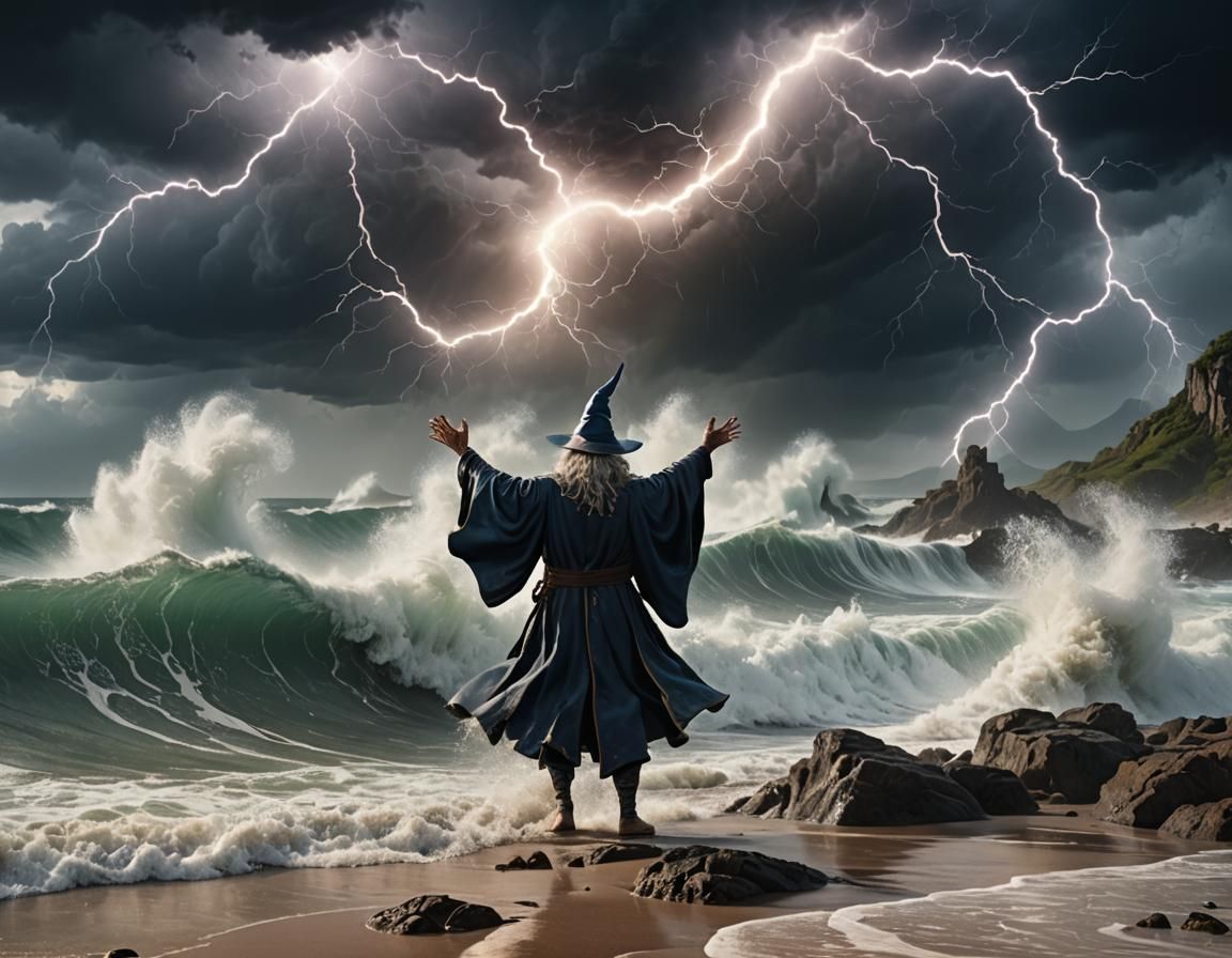 Wizard of Weather 2 - AI Generated Artwork - NightCafe Creator
