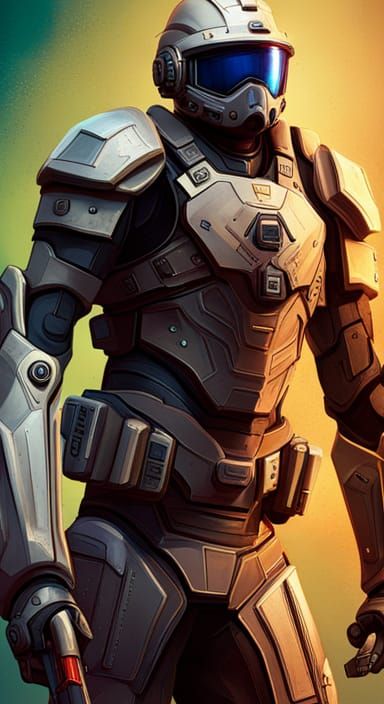 Tech warrior, modern armour, lasers - AI Generated Artwork - NightCafe ...