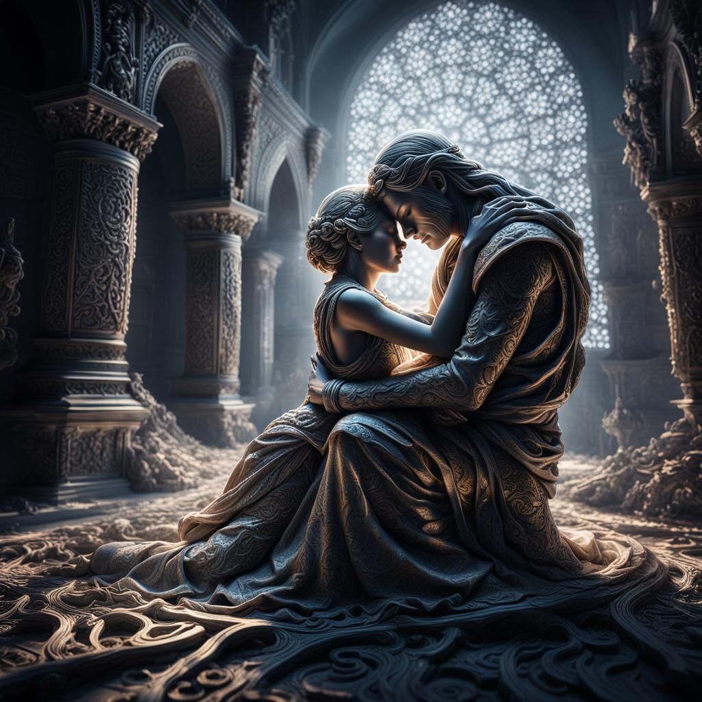Eternal Embrace - AI Generated Artwork - NightCafe Creator