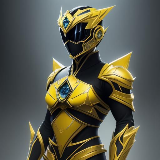 Diamond yellow jewel ninja power ranger - AI Generated Artwork ...
