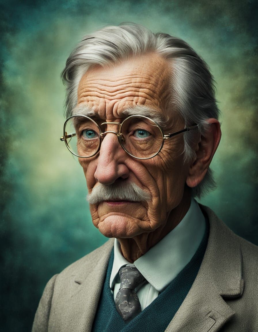 A wizened old man! - A wizened old man!