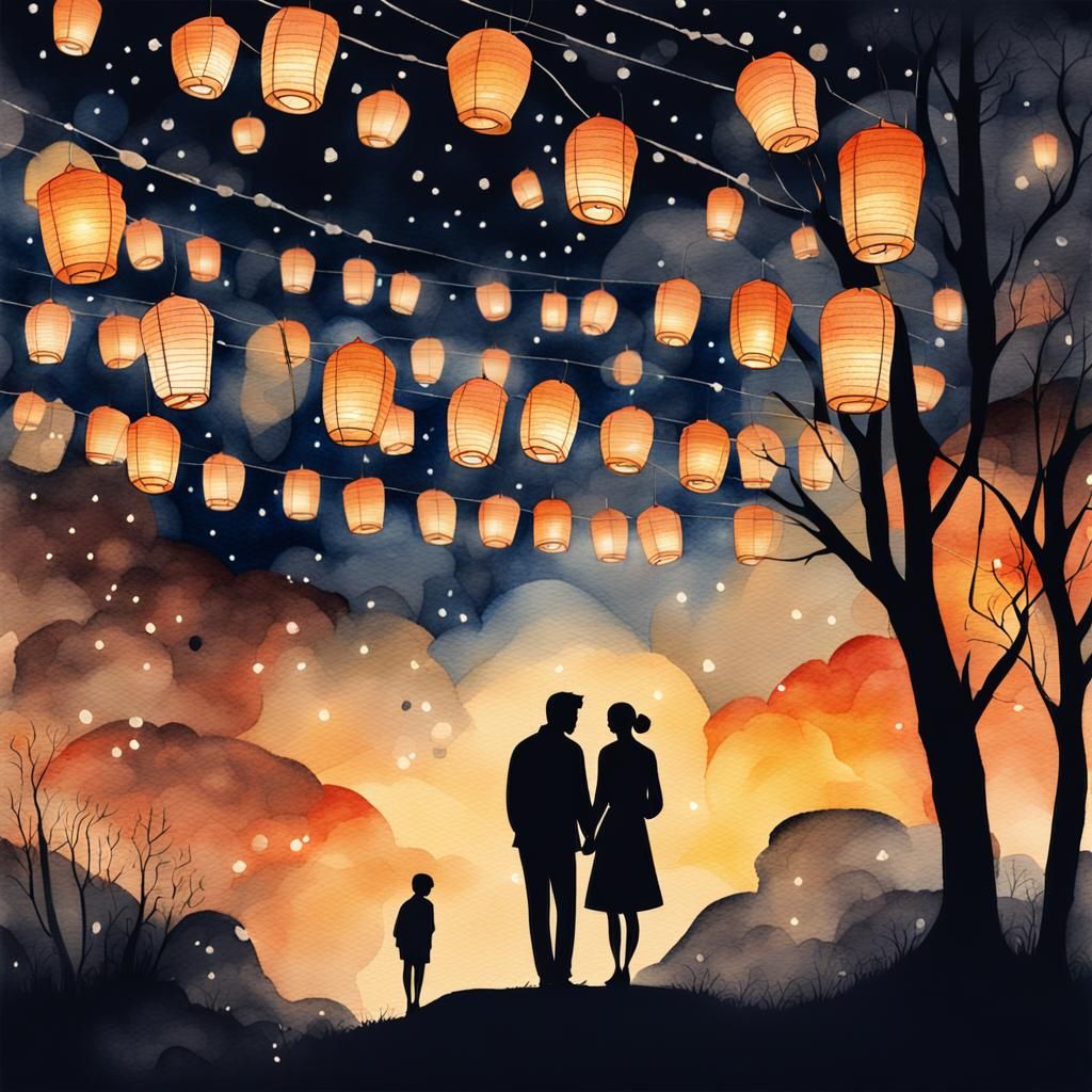 Lanterns - AI Generated Artwork - NightCafe Creator