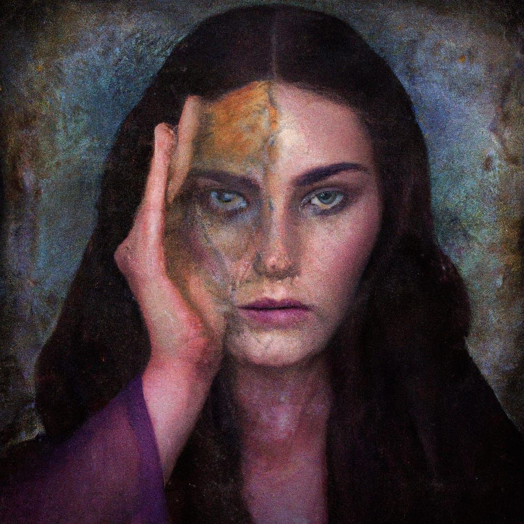 Surreal Woman with Third Eye in a Haunting Dreamli... - AI Art