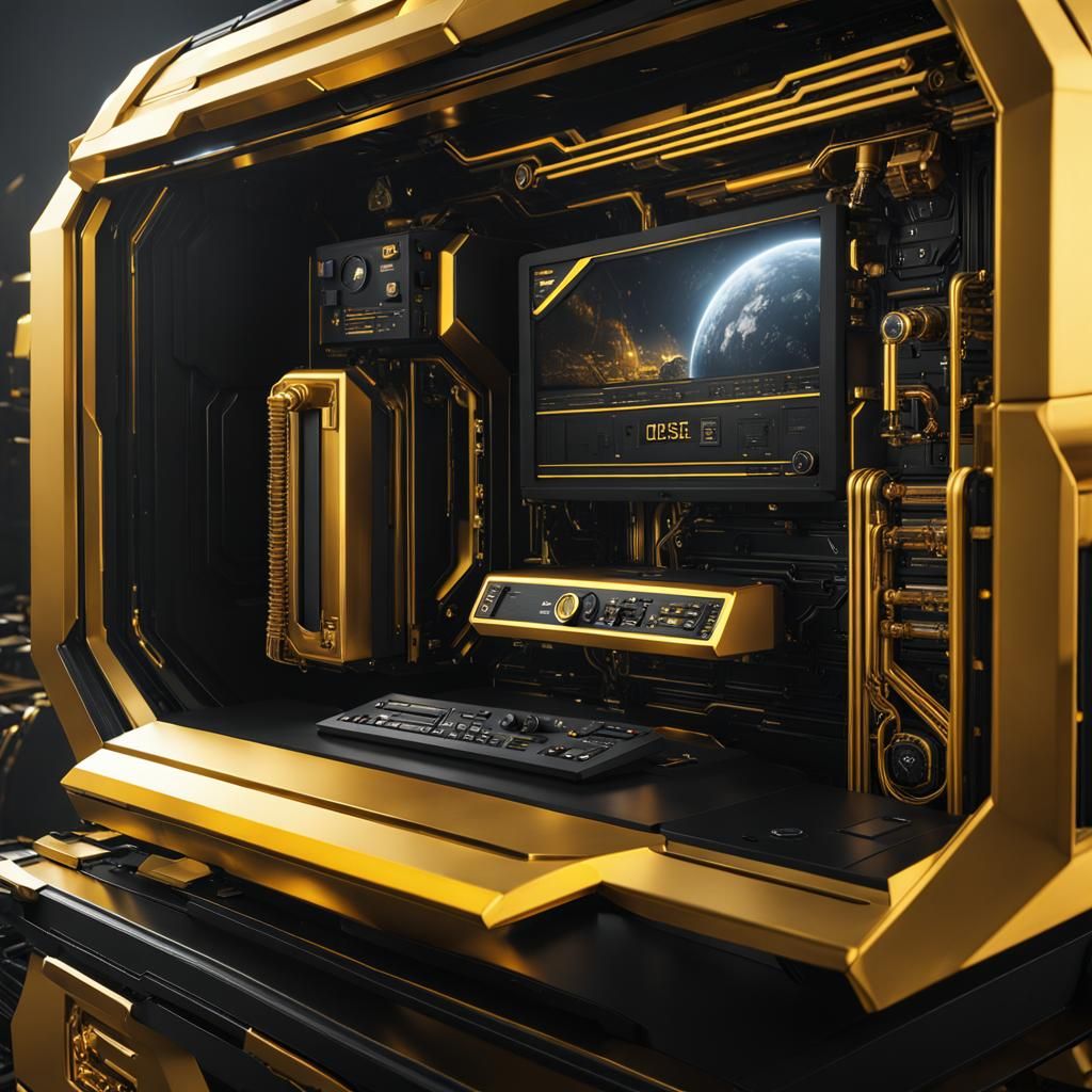 Diesel Computer Running Future - AI Generated Artwork - NightCafe Creator