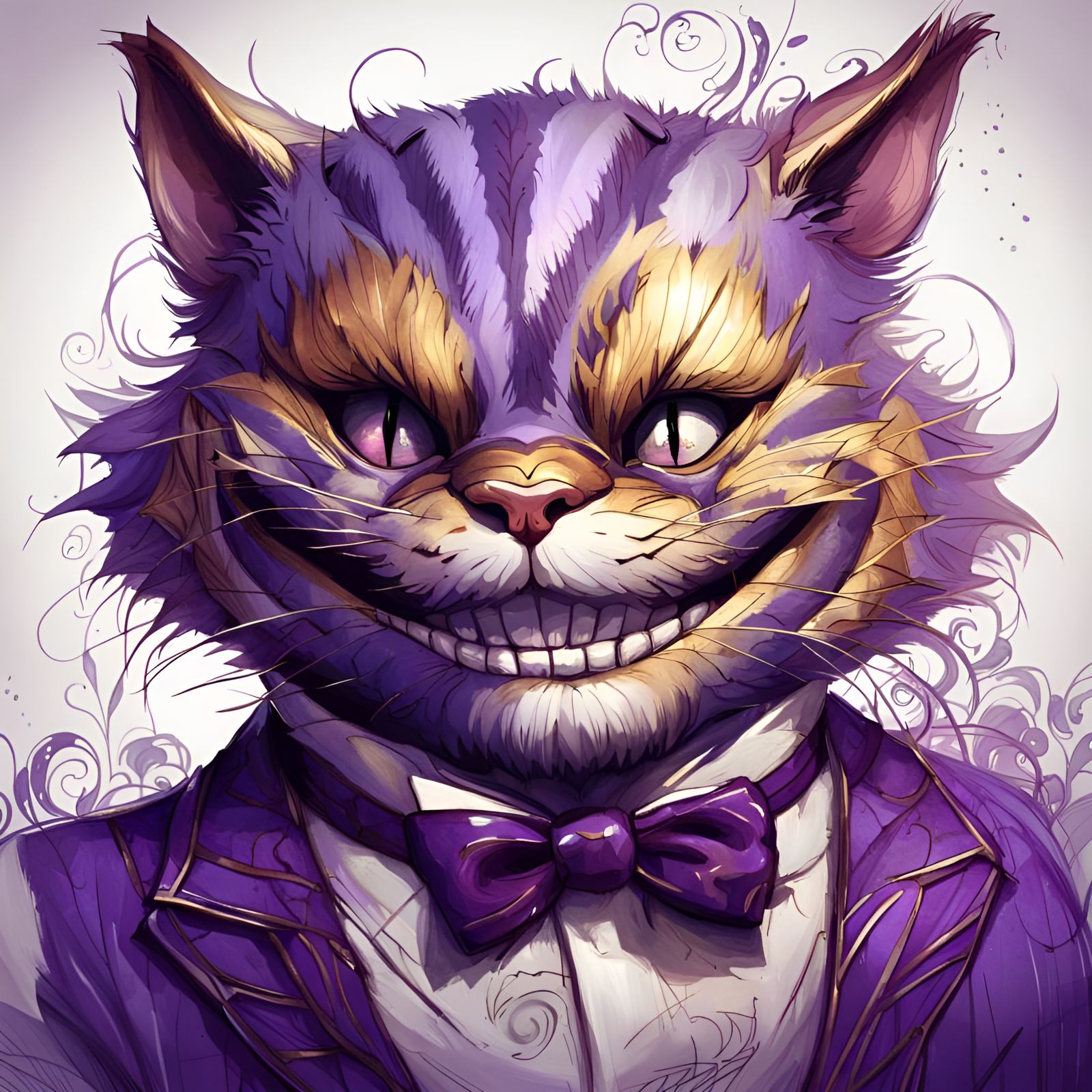 Cas the Cheshire Cat - AI Generated Artwork - NightCafe Creator