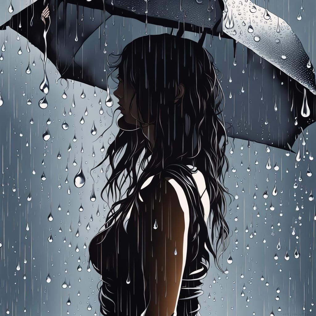 raindrops keep falling...... - AI Generated Artwork - NightCafe Creator