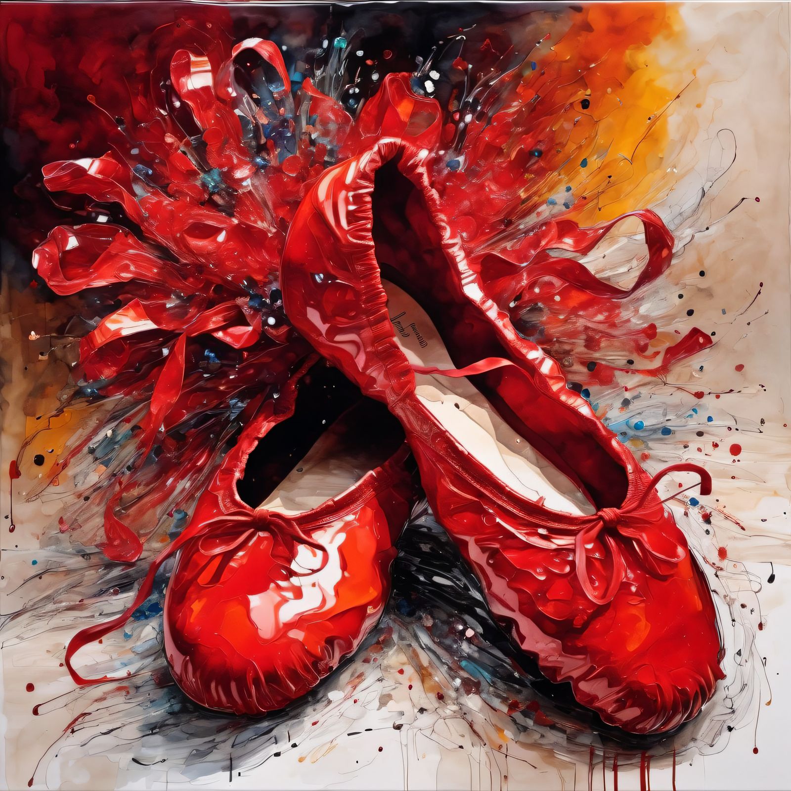 Magic Red Shoes - AI Generated Artwork - NightCafe Creator