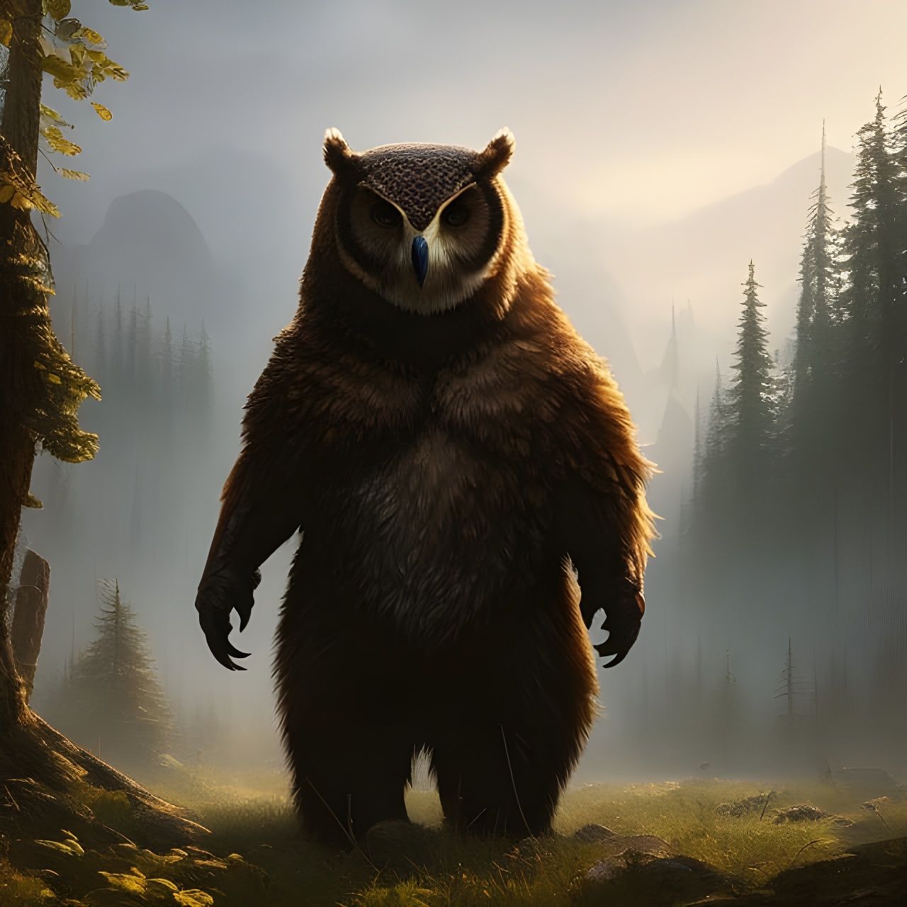 The Owlbear - AI Generated Artwork - NightCafe Creator