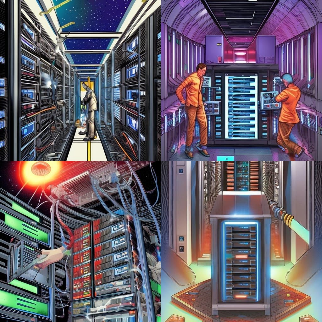 Quantum Data Center - AI Generated Artwork - NightCafe Creator