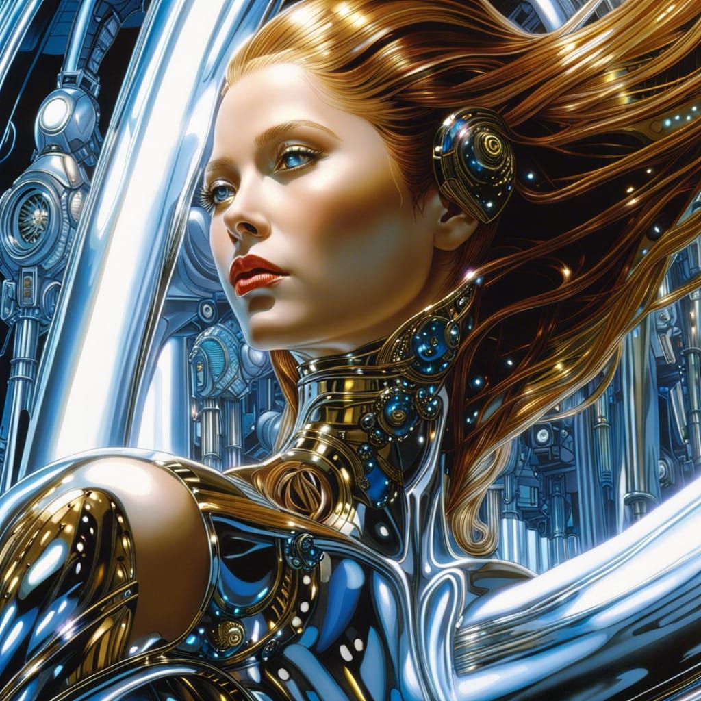 Bionic Cyborg (v.02) - AI Generated Artwork - NightCafe Creator