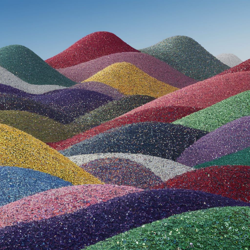 Piles of sequins - Piles of sequins