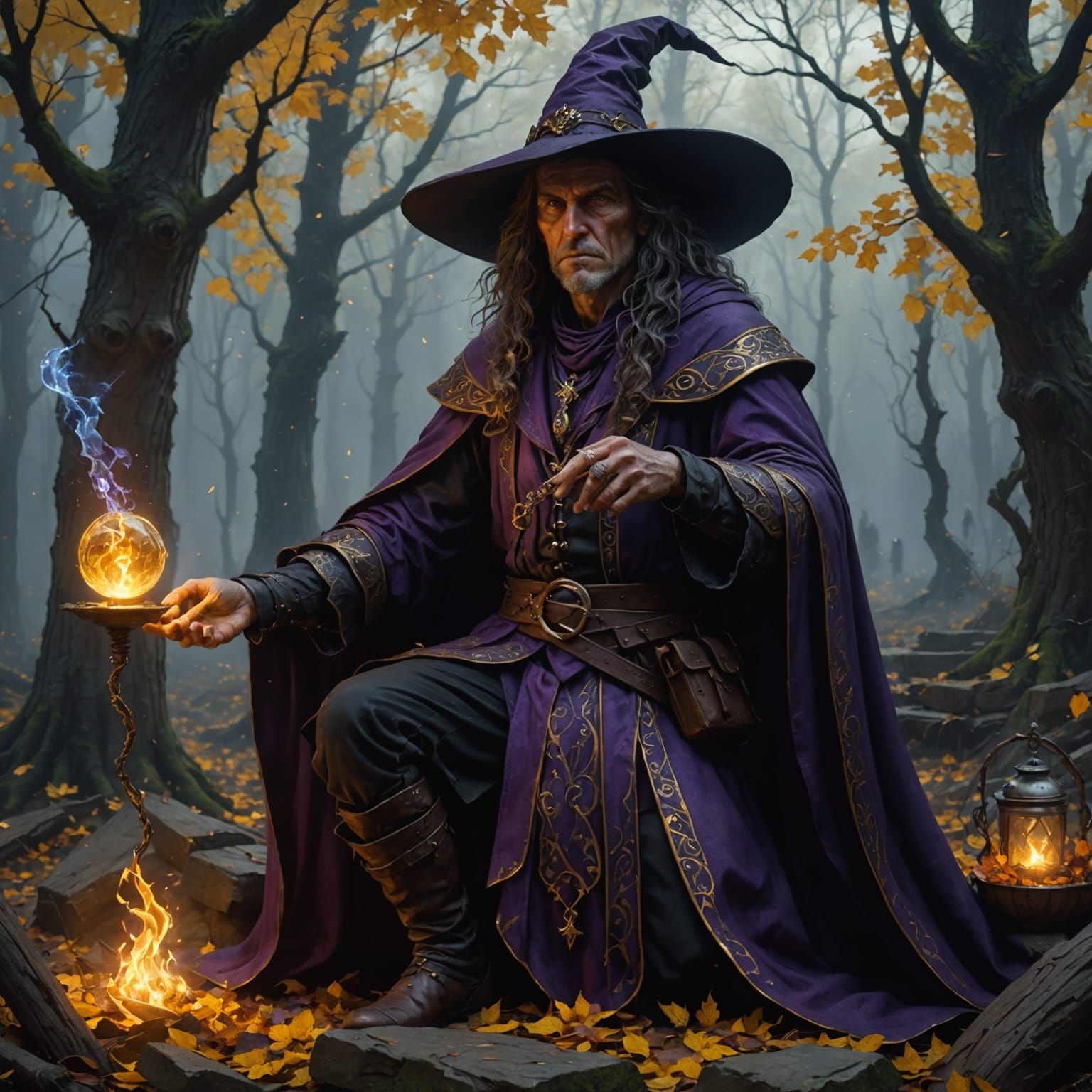 Male Witch - Ethereal Dark Fantasy Sorcerer