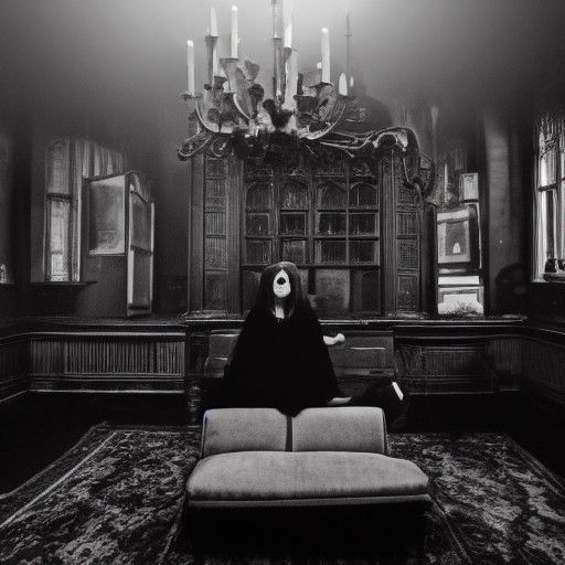 Surreal Victorian Gothic Coffee Shop Ambiance - AI Art