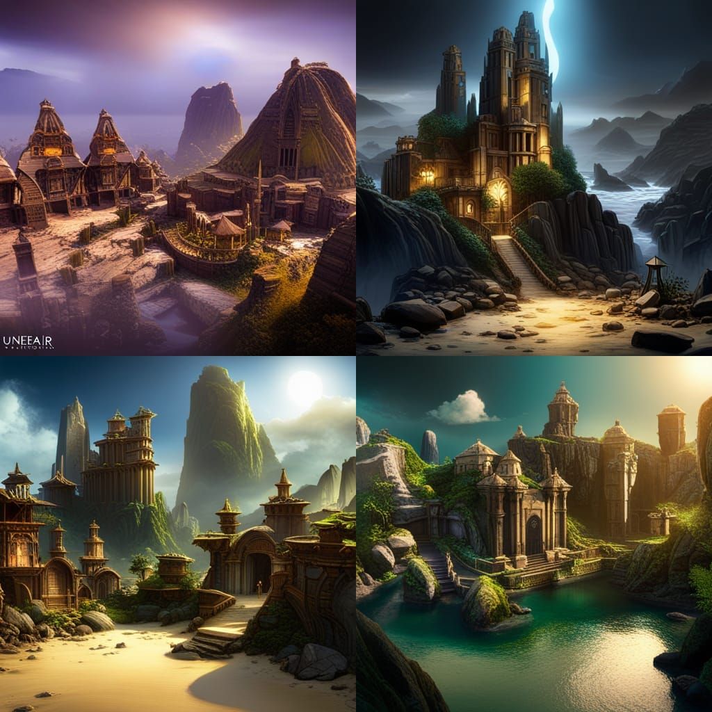 The lost city of lemuria - AI Generated Artwork - NightCafe Creator