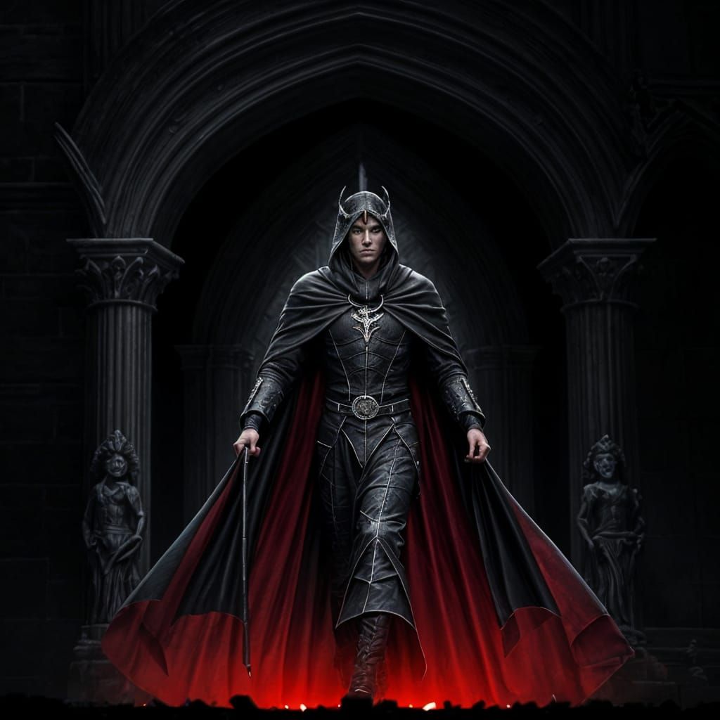 Vampire Lord - Dark Gothic Vampire Lord in Medieval Regalia