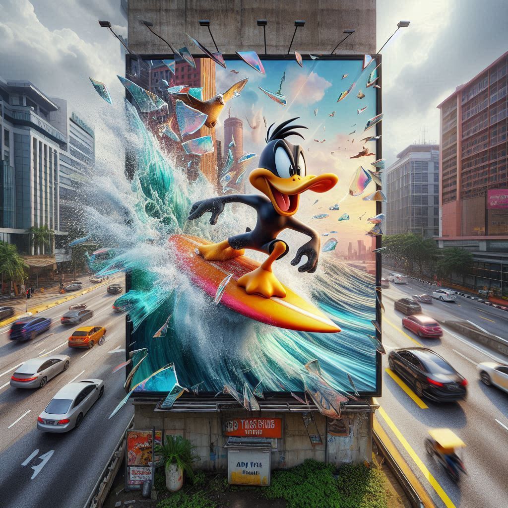 Billboard Daffy - AI Generated Artwork - NightCafe Creator