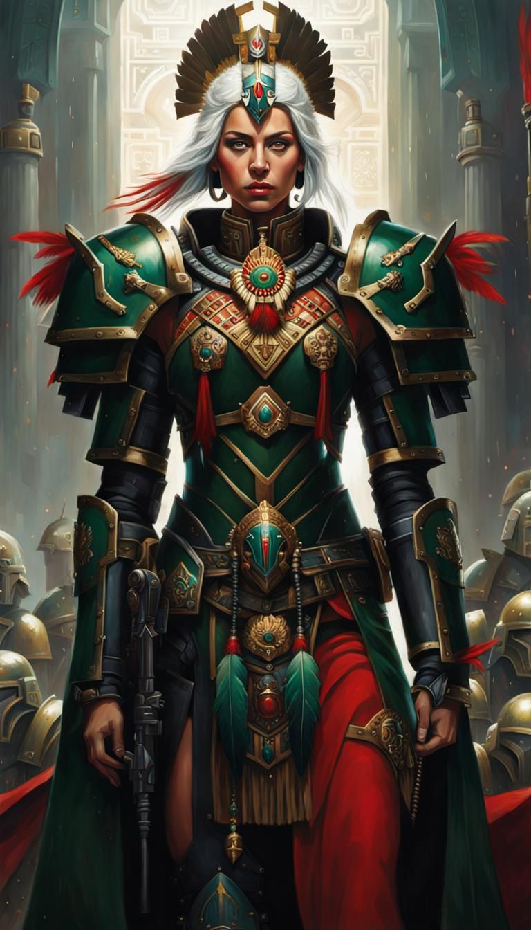 Warhammer 40k, Space Marine, beautiful woman, Jessica Goicoechea ...