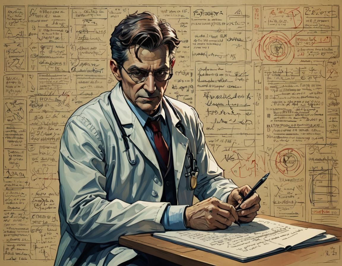 The doctor had written on the pad - AI Generated Artwork - NightCafe ...