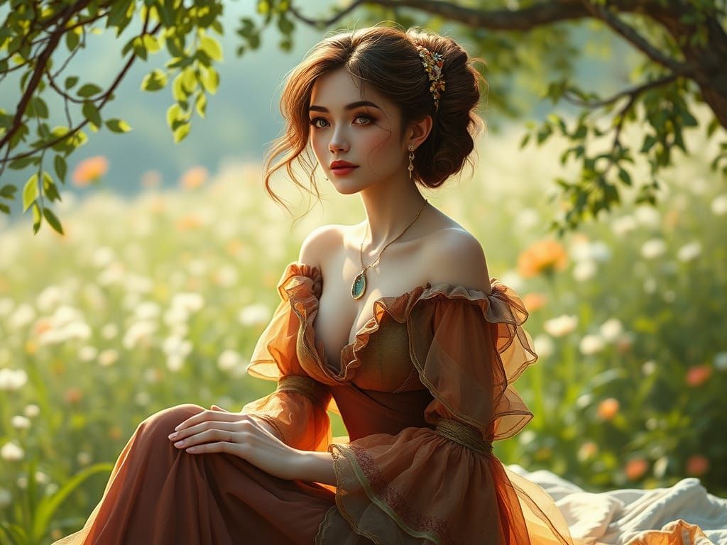 Black Window Tears - Elegant Whimsy in a Peaceful Scene