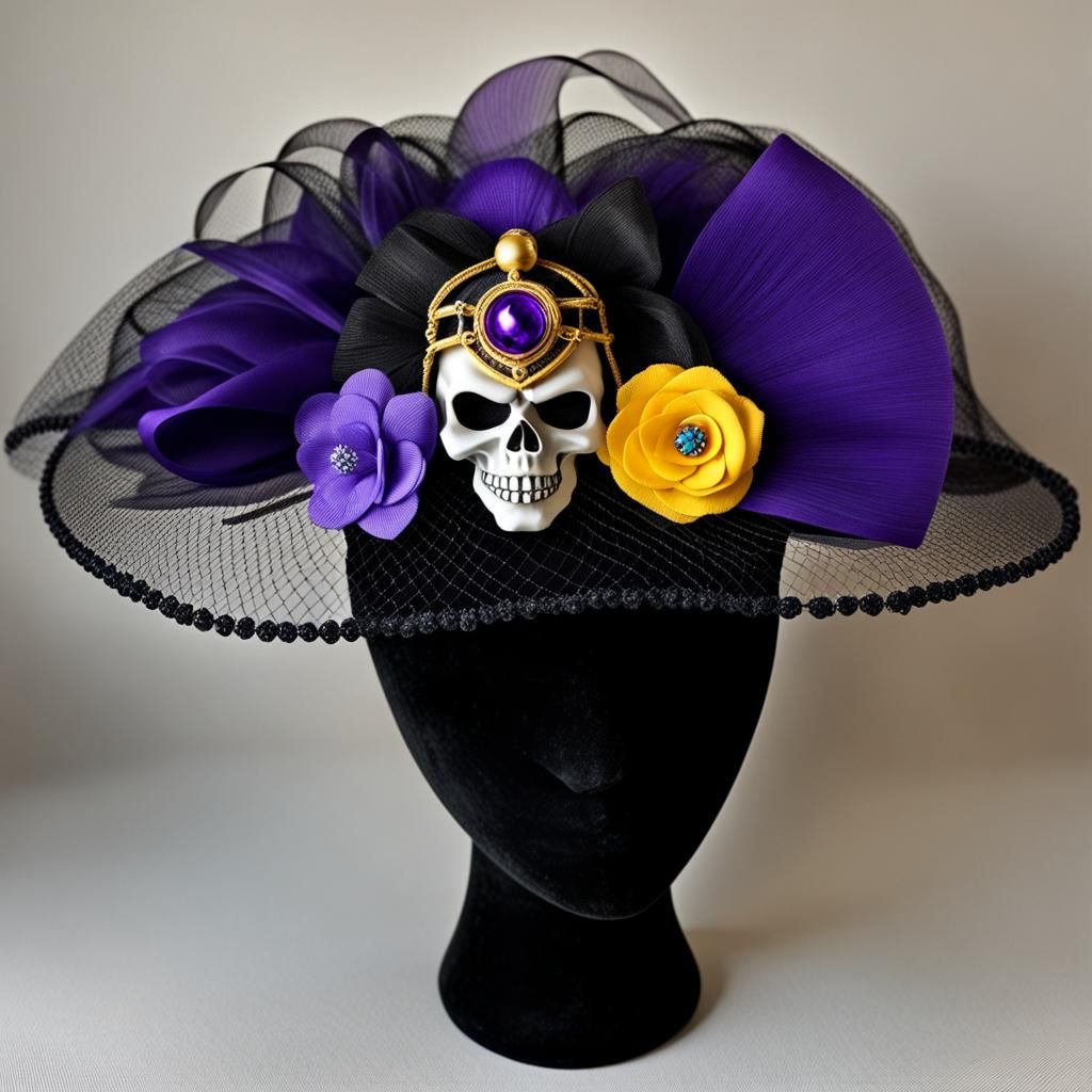 Skeletor inspired hat - AI Generated Artwork - NightCafe Creator