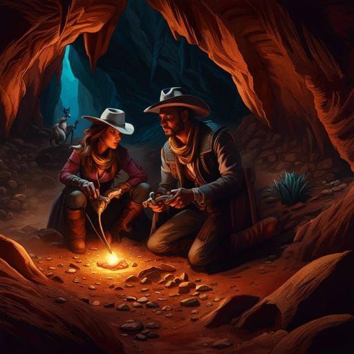 Cowboy & Cowgirl Desert Quest #11 - AI Generated Artwork - NightCafe ...