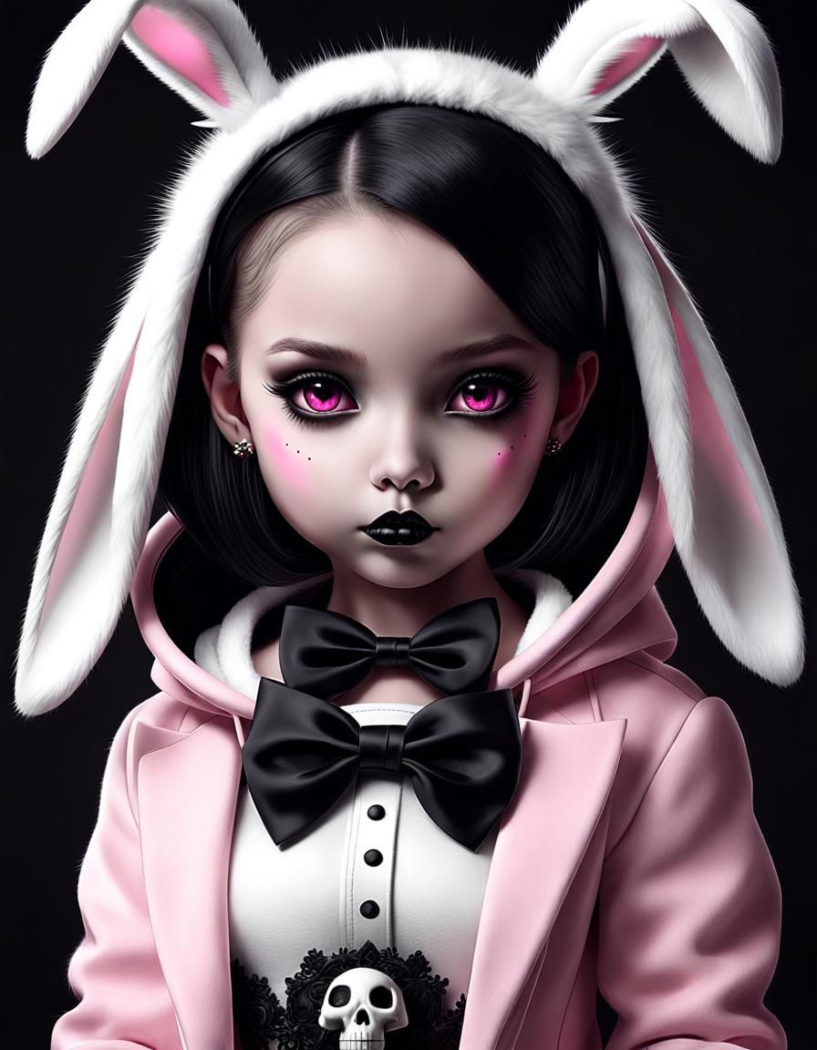 Demonic bunny girl - AI Generated Artwork - NightCafe Creator
