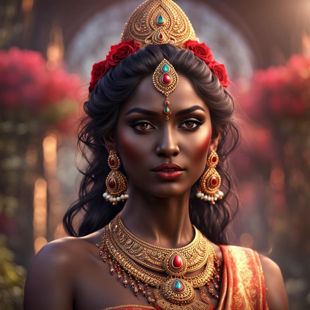 Parvati Goddess of Love - AI Generated Artwork - NightCafe Creator