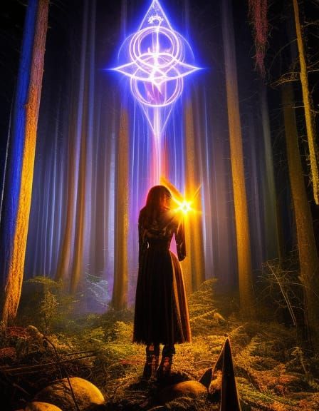 Holographic sigil - AI Generated Artwork - NightCafe Creator