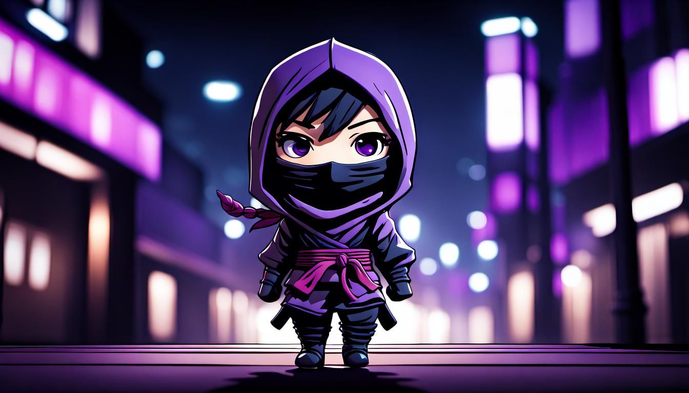 Ninja 💜 - AI Generated Artwork - NightCafe Creator