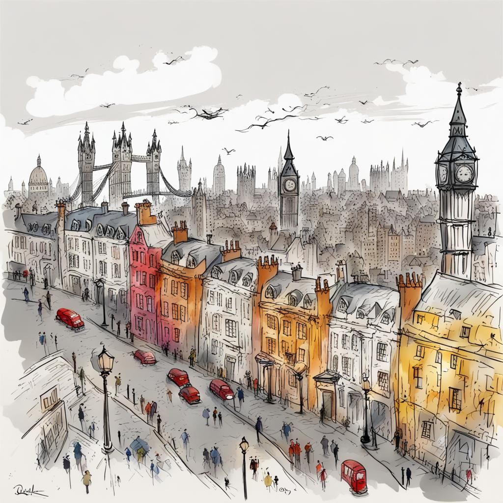 London cityview - AI Generated Artwork - NightCafe Creator