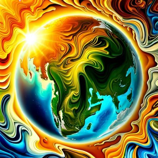 Earth abstraction - AI Generated Artwork - NightCafe Creator