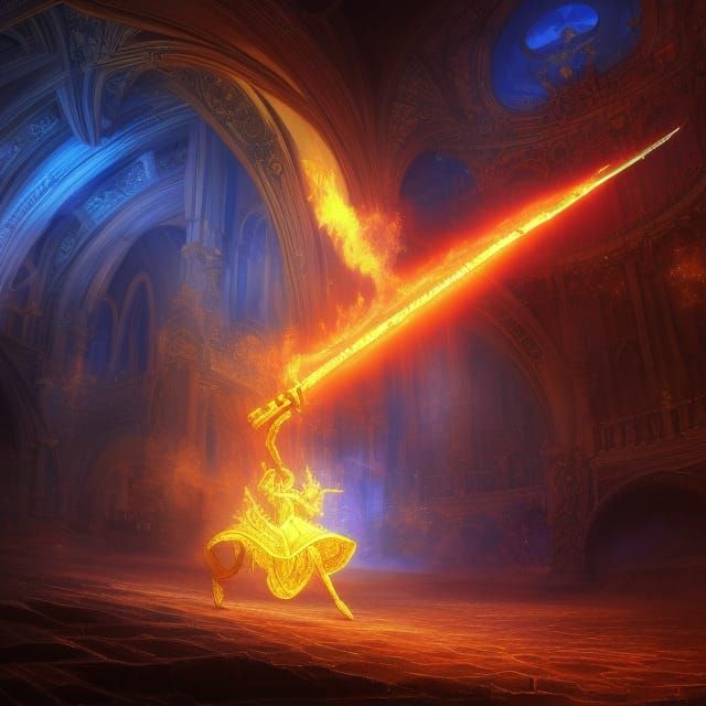 magic scepter Epic cinematic brilliant stunning intricate meticulously ...