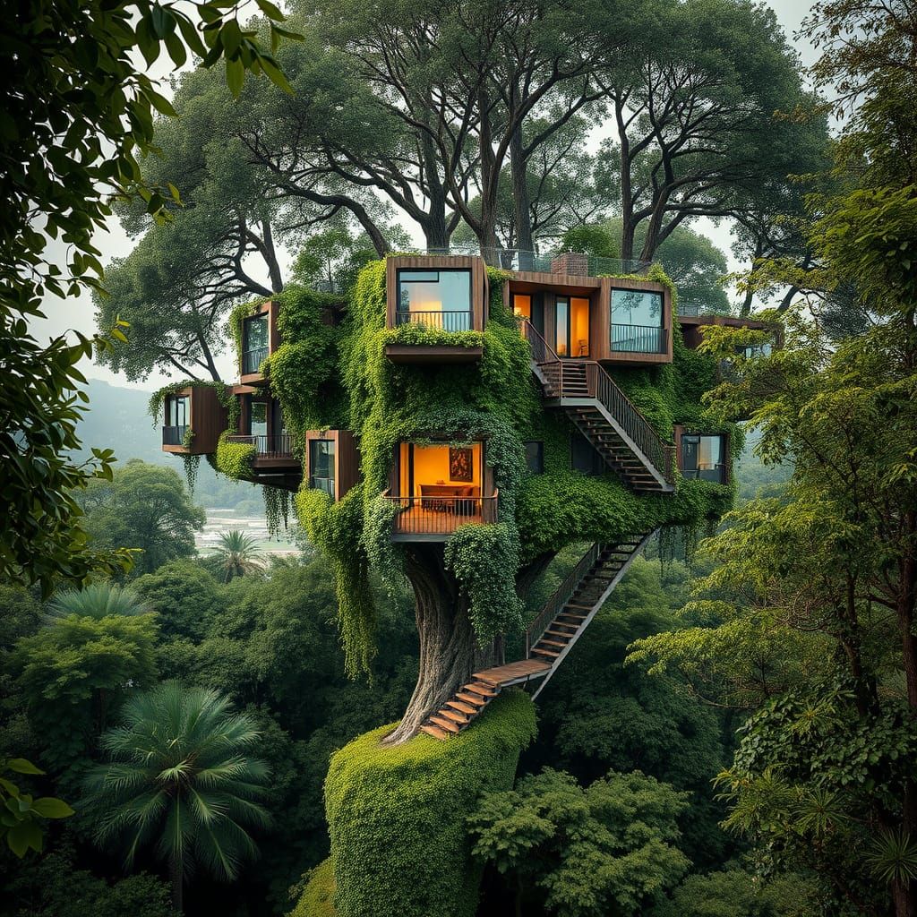 modular treehouse pods - Modular Treehouse Pods Rise Among V...