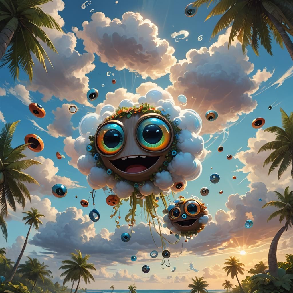 Fun in the Cloud. - AI Generated Artwork - NightCafe Creator