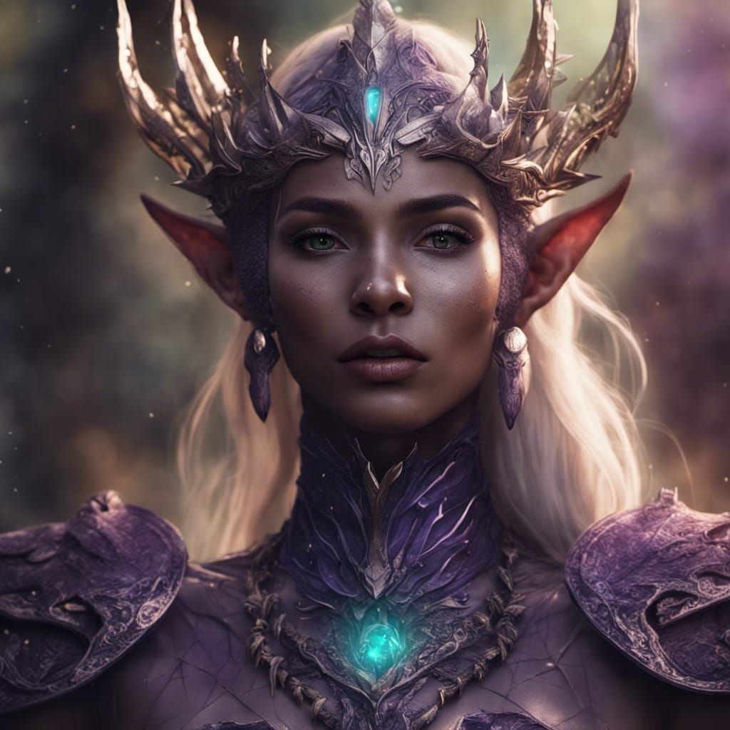 Purple elven … - AI Generated Artwork - NightCafe Creator