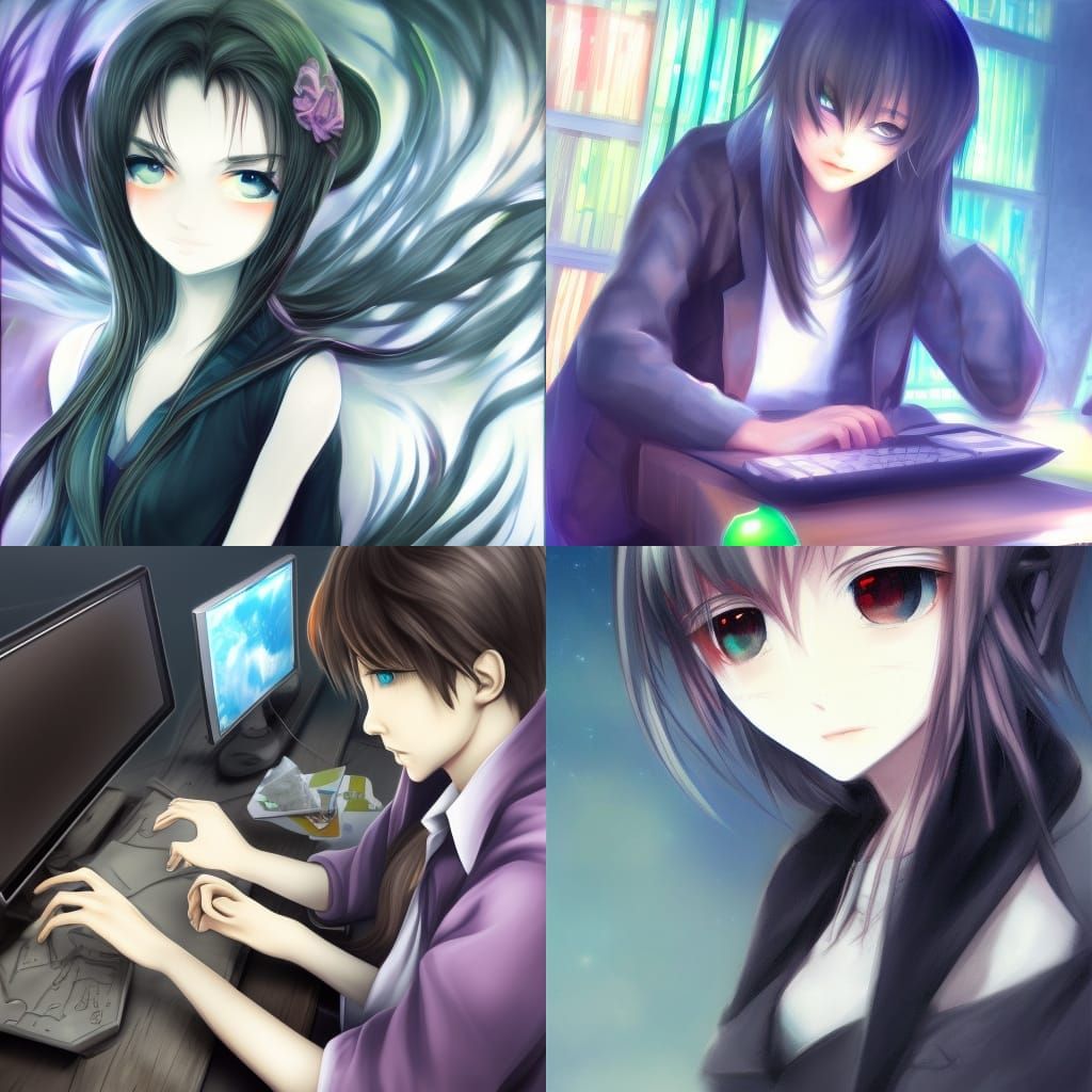 The most beautiful neiro hacker, realistic art - AI Generated Artwork ...