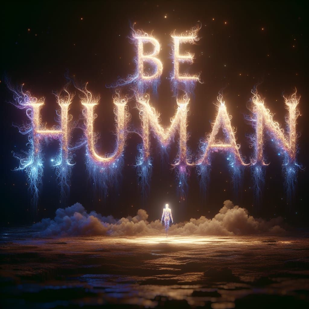 BE HUMAN - AI Generated Artwork - NightCafe Creator