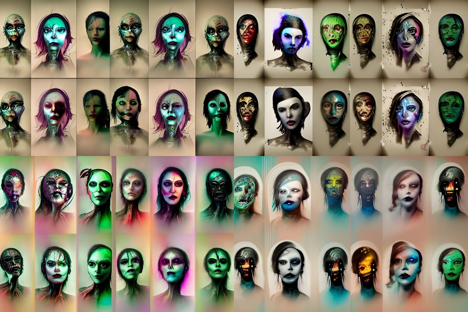 12 portraits of cryptids; 8k resolution Super-Realistic Hyper-Detailed ...