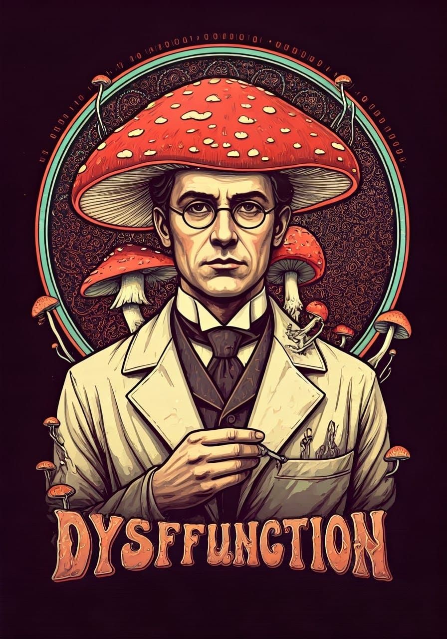 Surreal Victorian Doctor Transforms into Crimson A... - AI Art