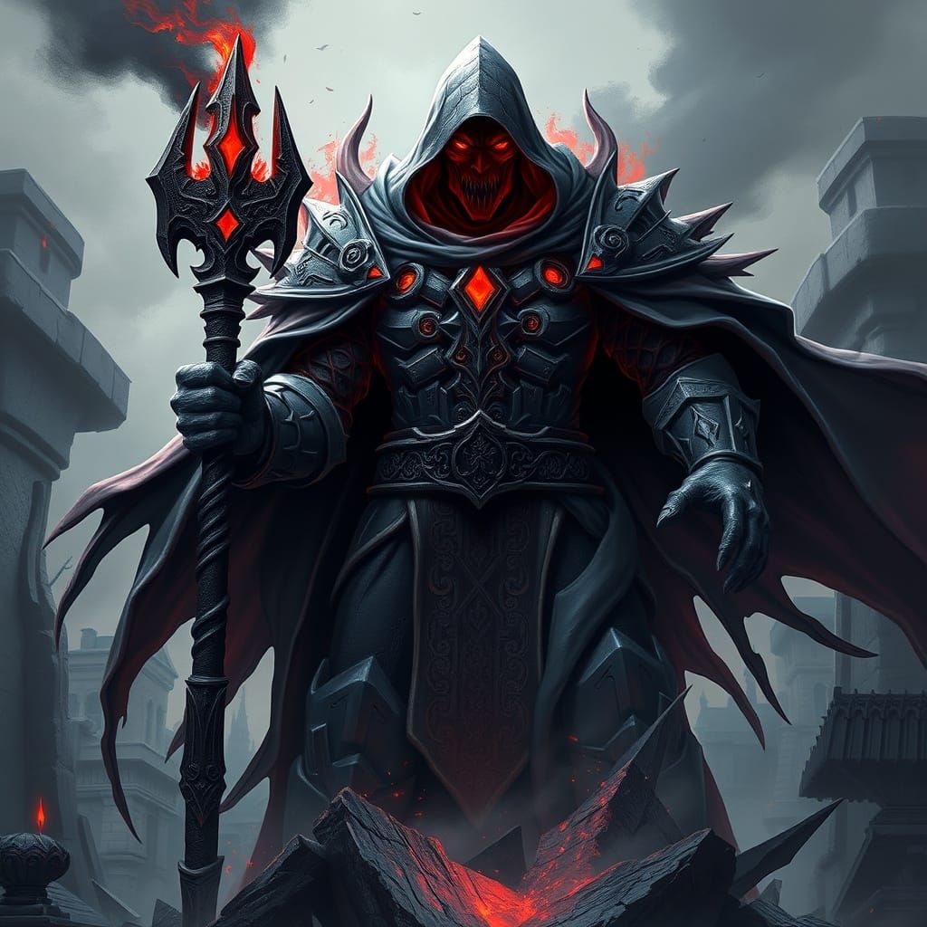 Majestic Figure of Authority Radiates Intimidation... - AI Art