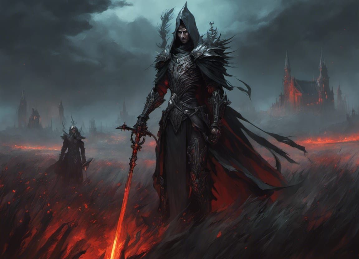 Necromancer knight - AI Generated Artwork - NightCafe Creator