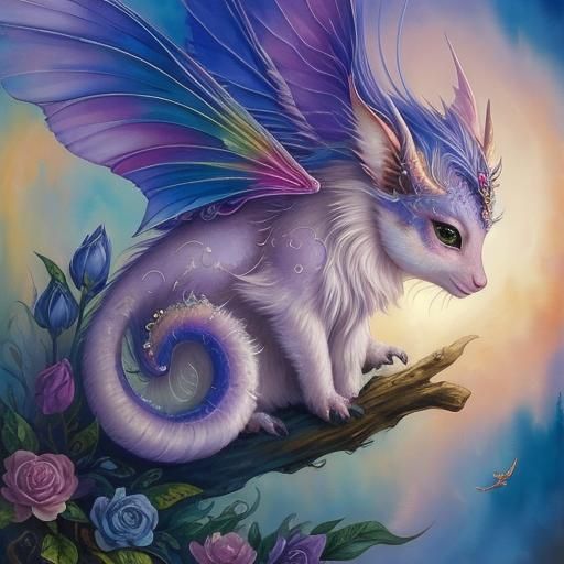 Mythic Pixie Moth - AI Generated Artwork - NightCafe Creator
